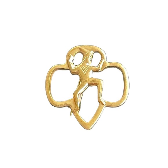 Girl Scouts of America | Jewelry | Vintage Brownie Pin Brooch Girl ...